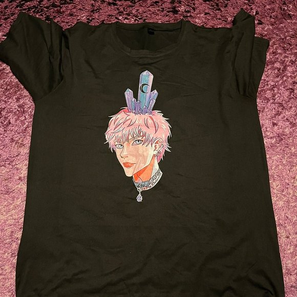 Walmart | Tops | Machine Gun Kelly Anime Crystal Tshirt | Poshmark